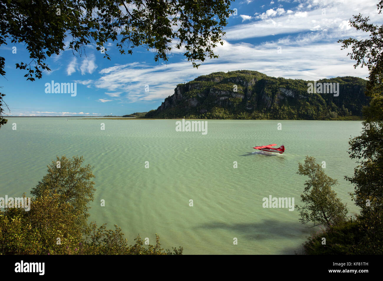 USA, Alaska, Redoubt Bay, Big River Lake, the scenery surrounding ...