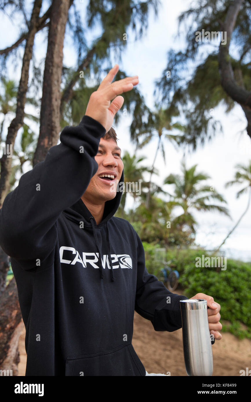 USA, Oahu, Hawaii, portrait of MMA Mixed Martial Arts Ultimate fighter ...