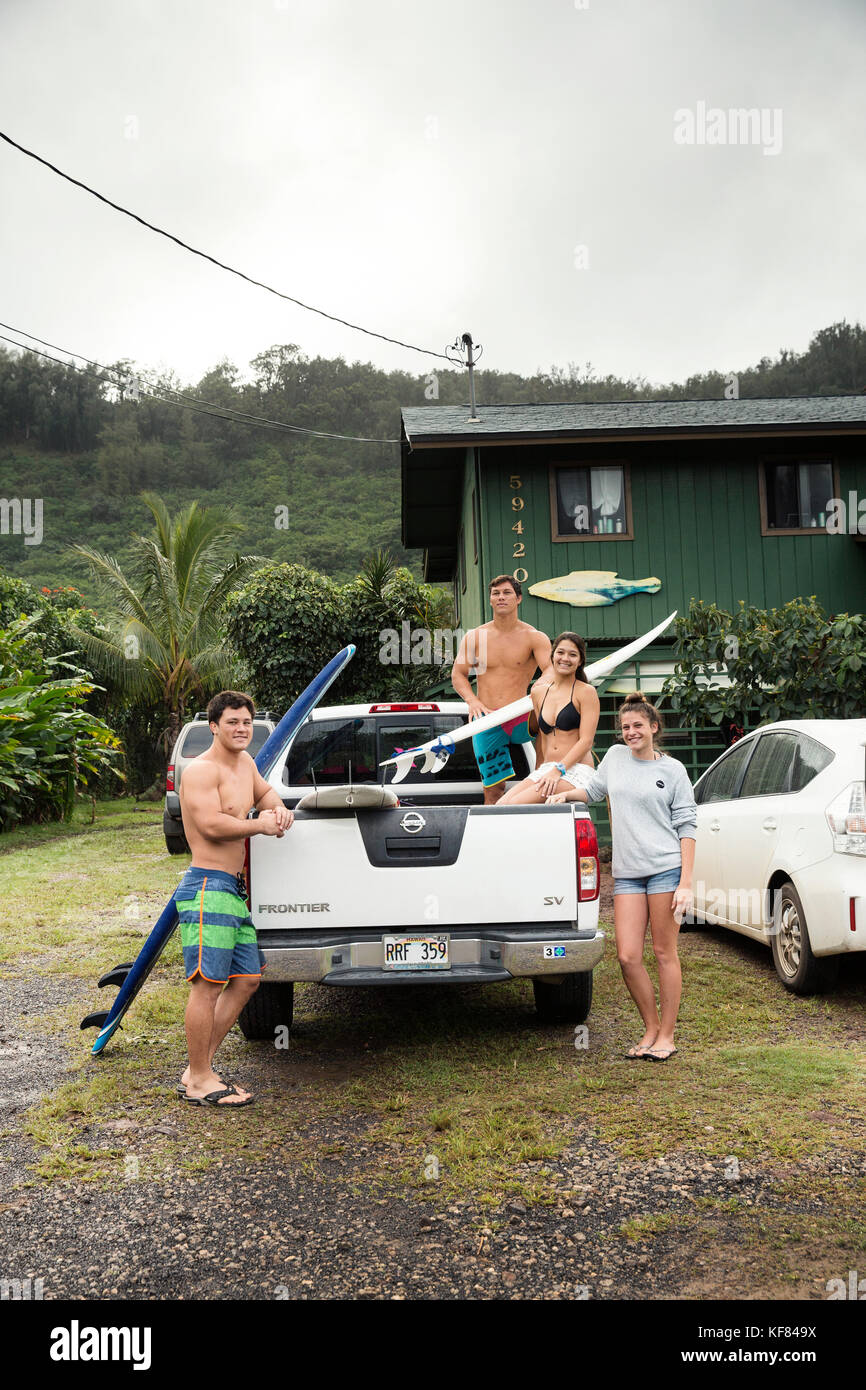 USA, Oahu, Hawaii, portrait of MMA Mixed Martial Arts Ultimate fighter ...