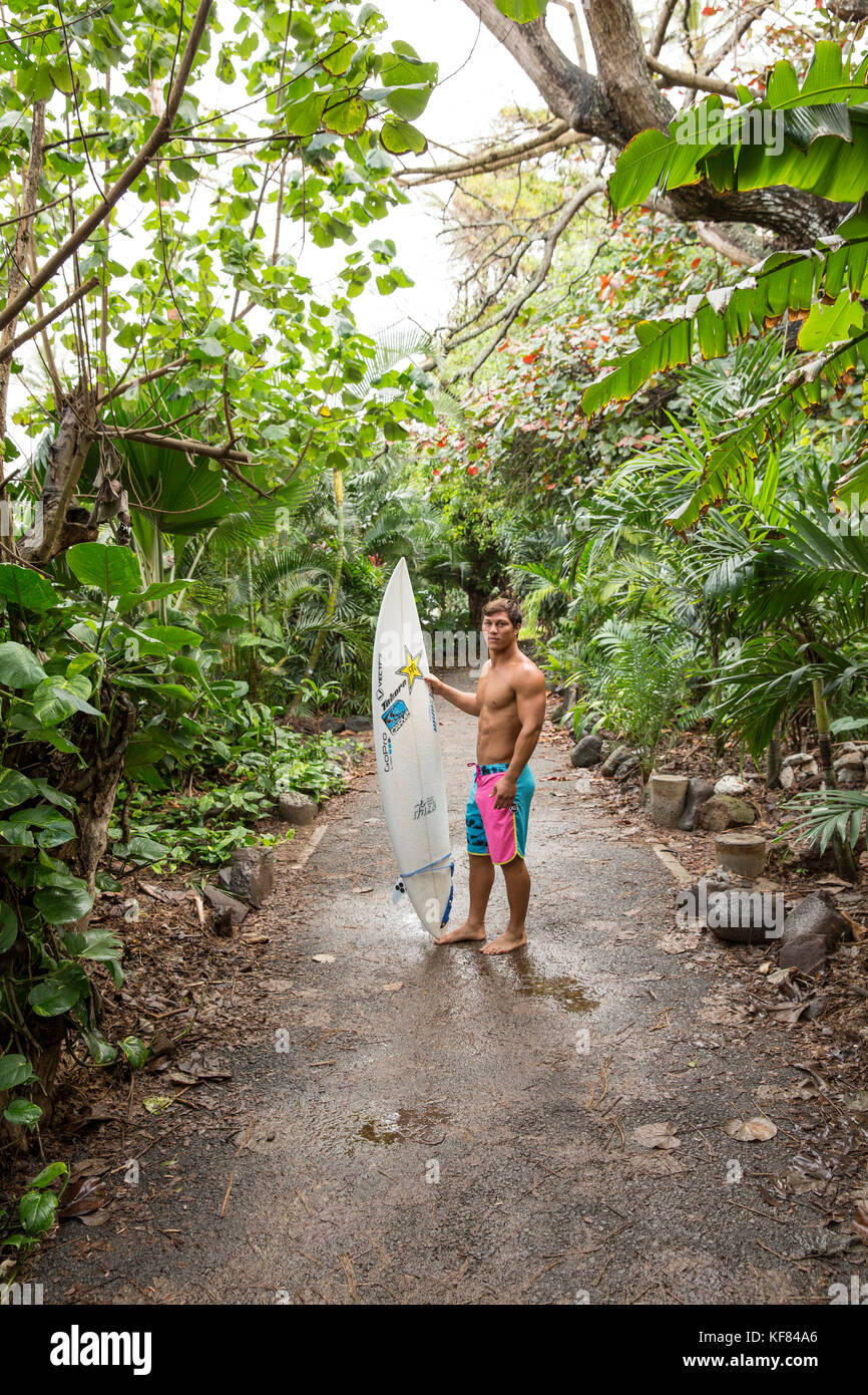 USA, Oahu, Hawaii, portrait of MMA Mixed Martial Arts Ultimate fighter ...