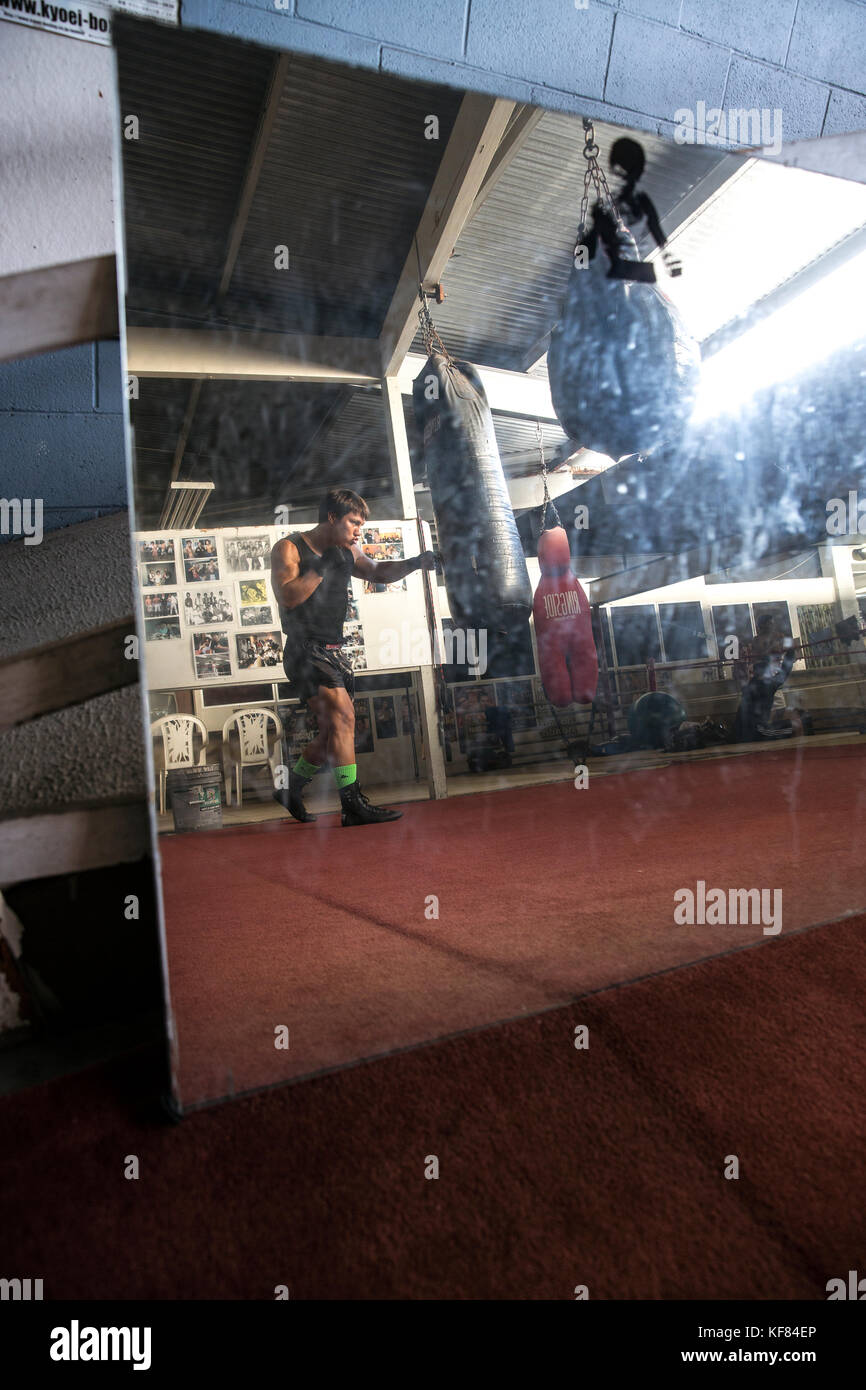 USA, Oahu, Hawaii, MMA Mixed Martial Arts Ultimate fighter Lowen ...