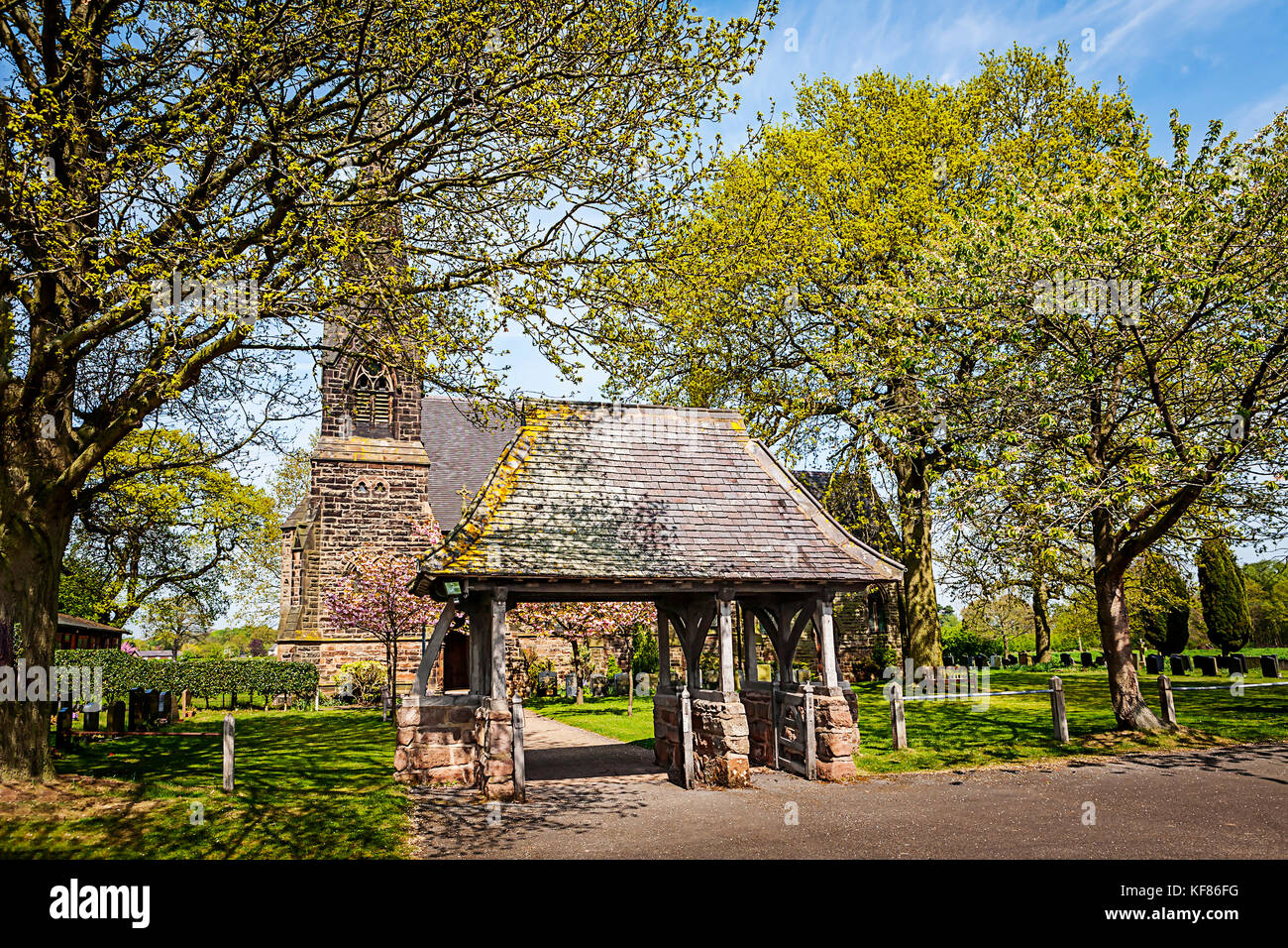 Entrance and Lych gate to St. John the Evangelist's Church, Toft Road ...