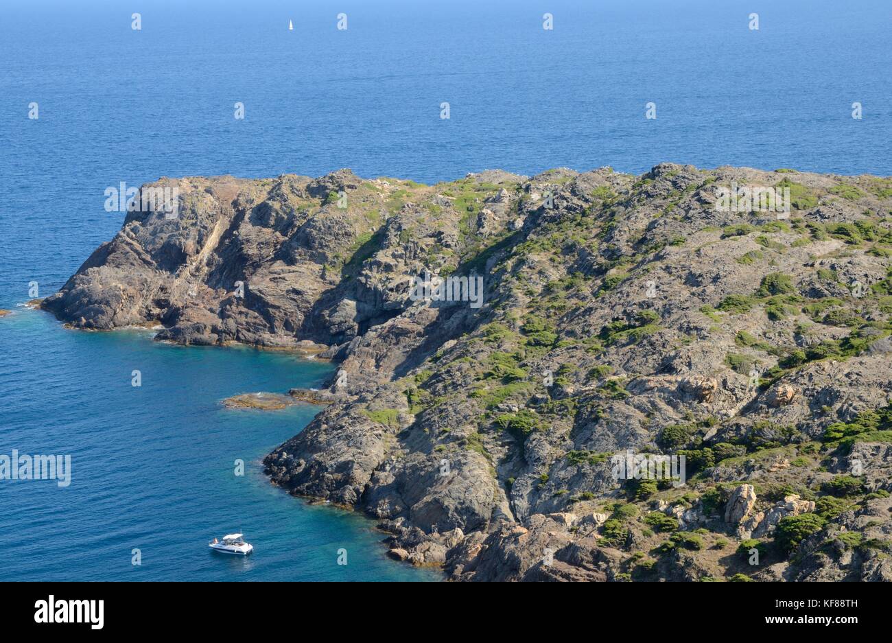 Seascape at the Cap de Creus Natural Park, in Costa Brava, Girona ...