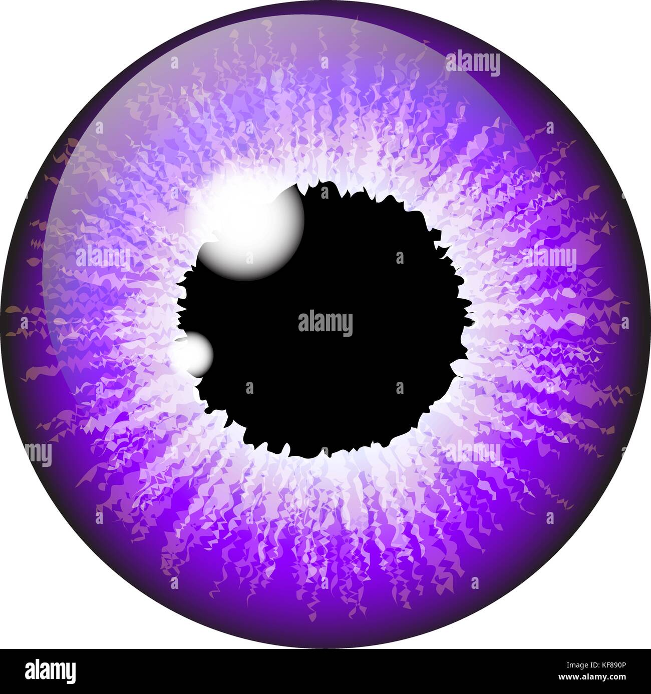 Natural Purple Iris Eye