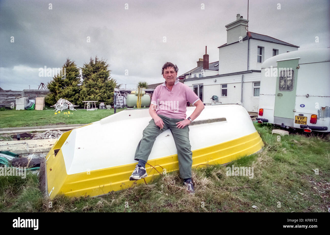 Ray Lawson, who lives at Dungeness Stock Photo - Alamy