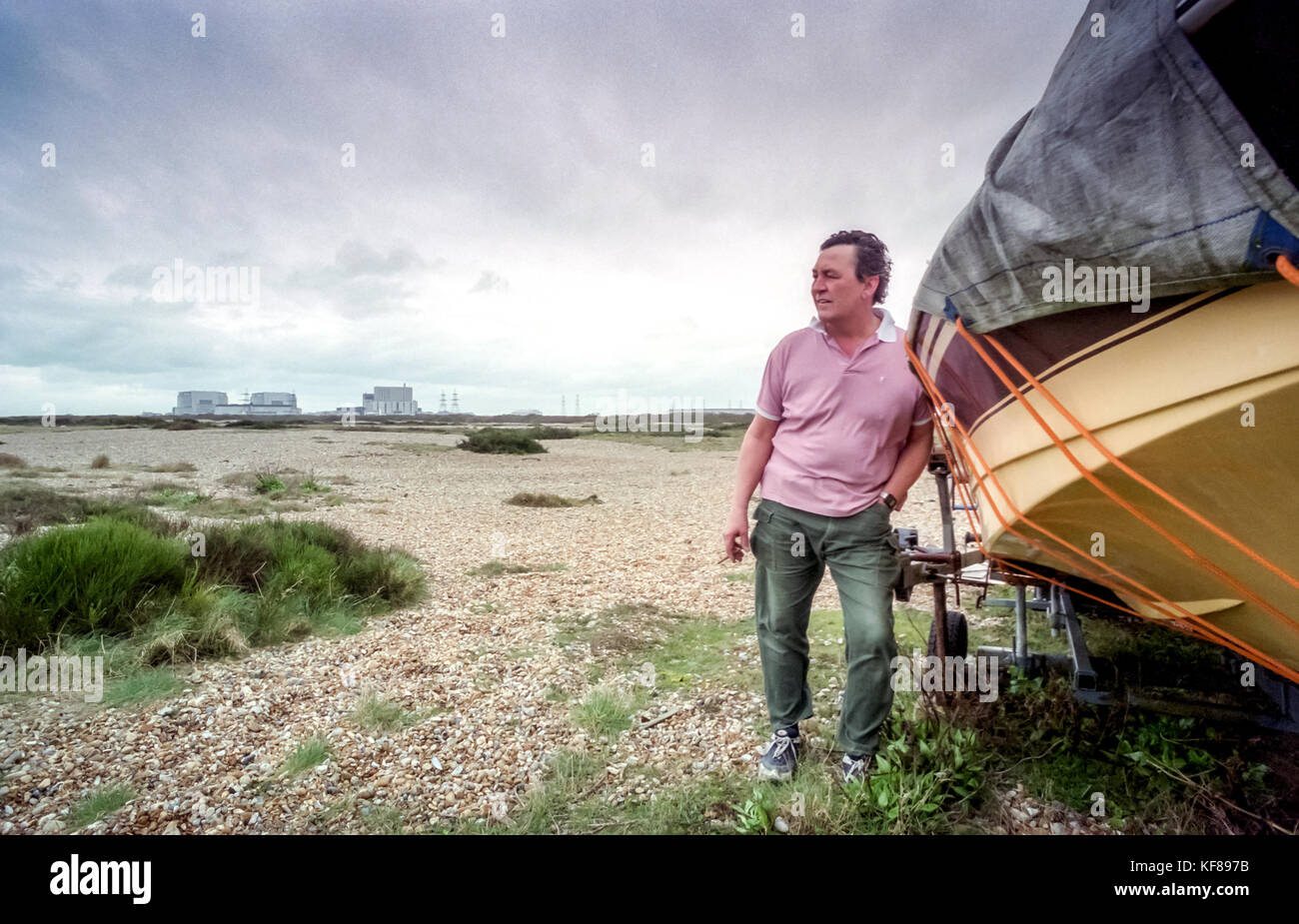 Ray Lawson, who lives at Dungeness Stock Photo - Alamy