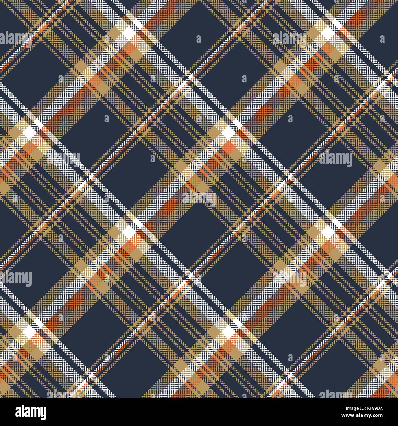 Blue check pixel fabric texture seamless pattern. Vector illustration ...
