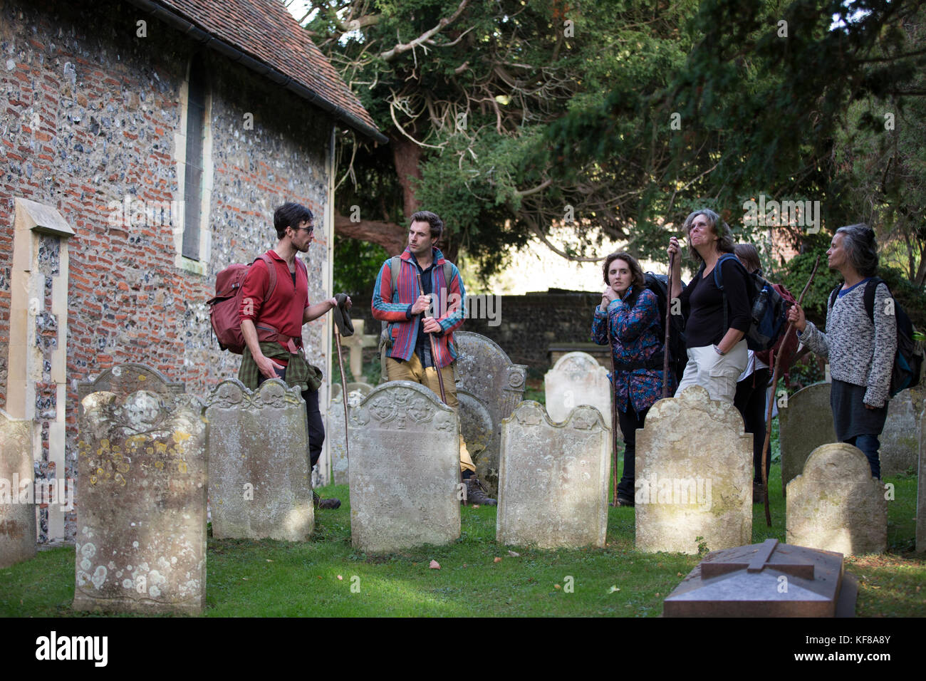 Pilgrimage to Canterbury, part of the Old Walk 220-mile pilgrims' route ...