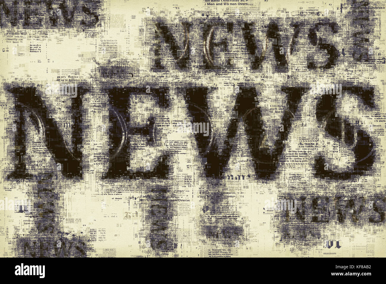 News and journalism, conceptual illustration for press, newspaper and ...