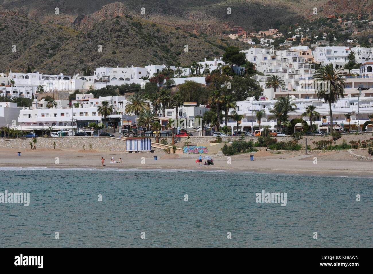 The beach at Mojacar Playa, Almeria, Spain Stock Photo - Alamy