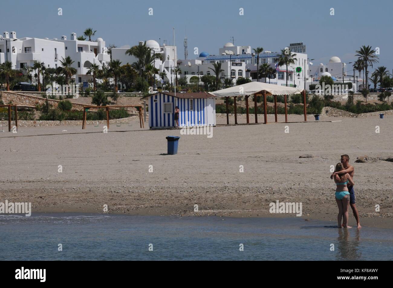 The beach at Mojacar Playa, Almeria, Spain Stock Photo - Alamy