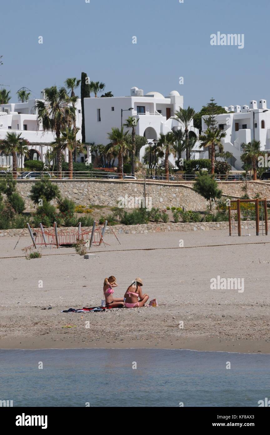 The beach at Mojacar Playa, Almeria, Spain Stock Photo - Alamy