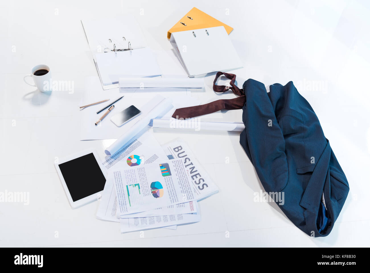 papers and digital devices Stock Photo - Alamy