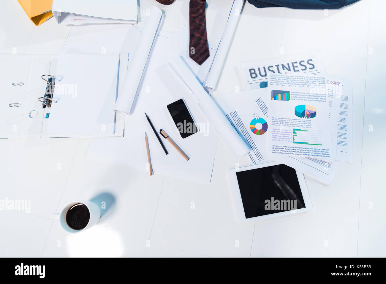 papers and digital devices Stock Photo - Alamy