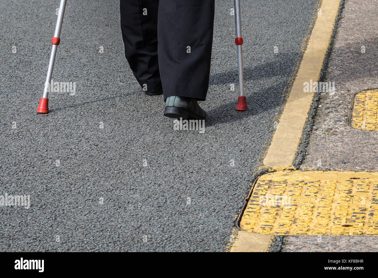 Walking With Crutches Stock Photos & Walking With Crutches Stock Images ...