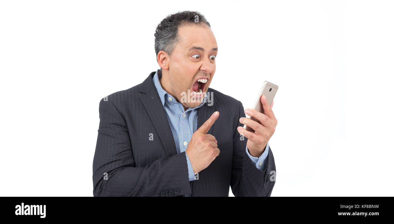 Angry Person On Cell Phone