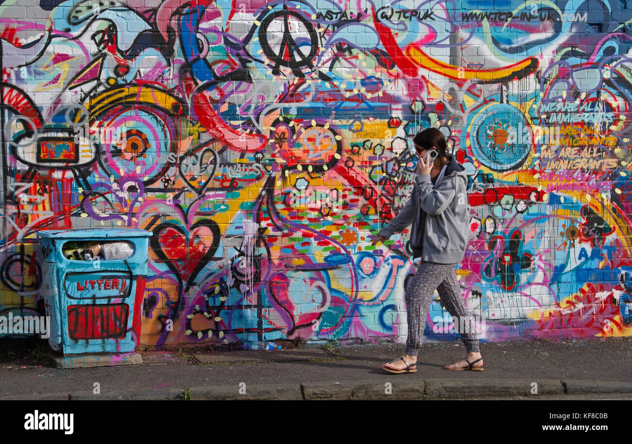 Street Art in Bristol at Upfest 2016 Stock Photo - Alamy