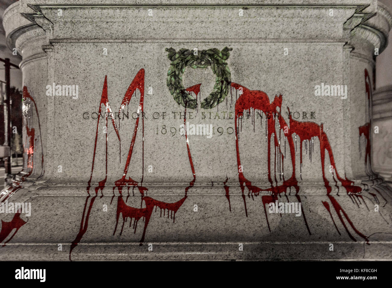 New York, United States. 26th Oct, 2017. The statue of Theodore ...