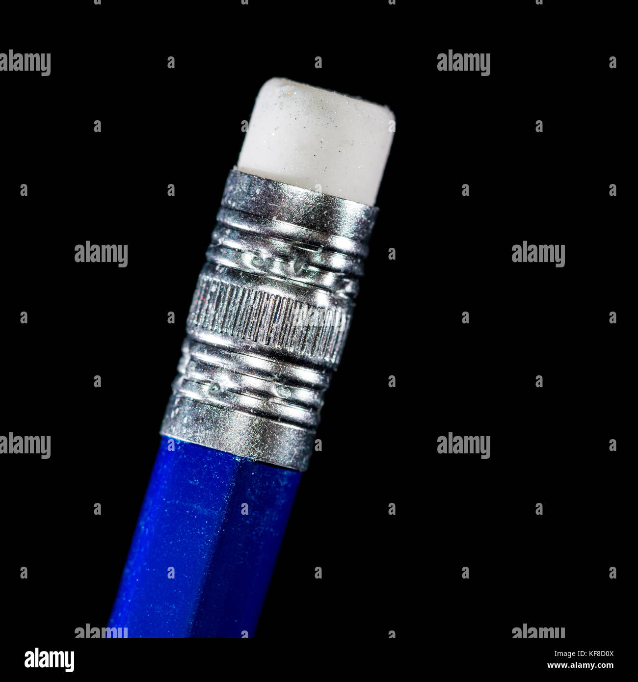 A macro shot of a pencil eraser shot against a black background Stock ...