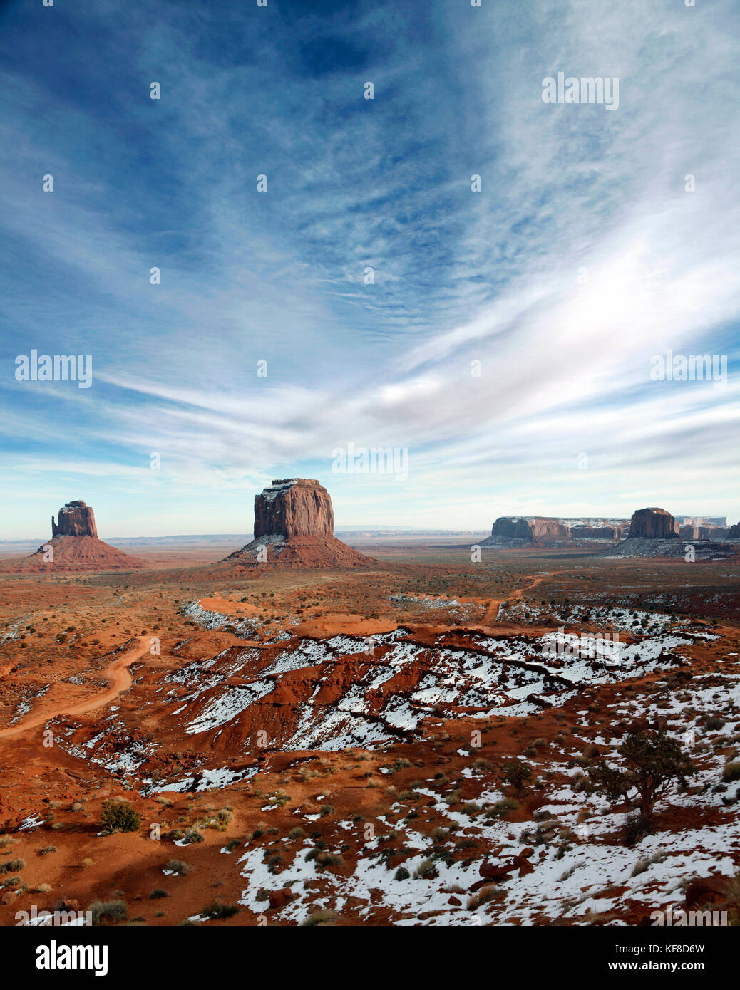 USA; Arizona; Monument Valley, Navajo Tribal Park, The East Mitten ...