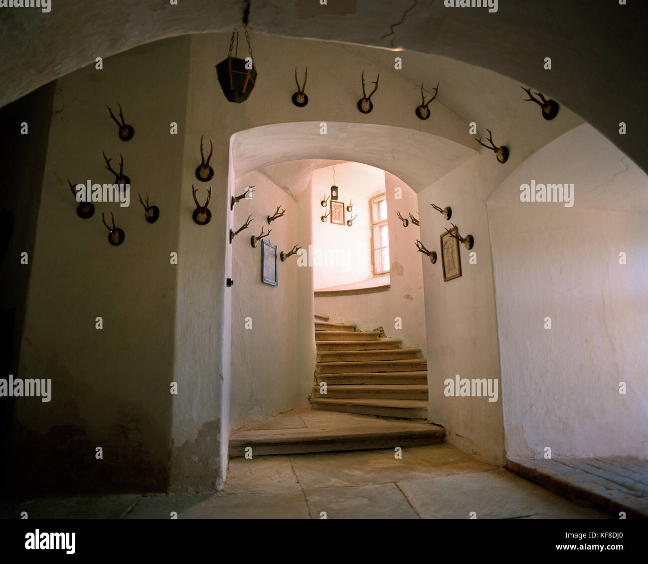 AUSTRIA, Bernstein, interior detail of the Burg Bernstein Castle and ...