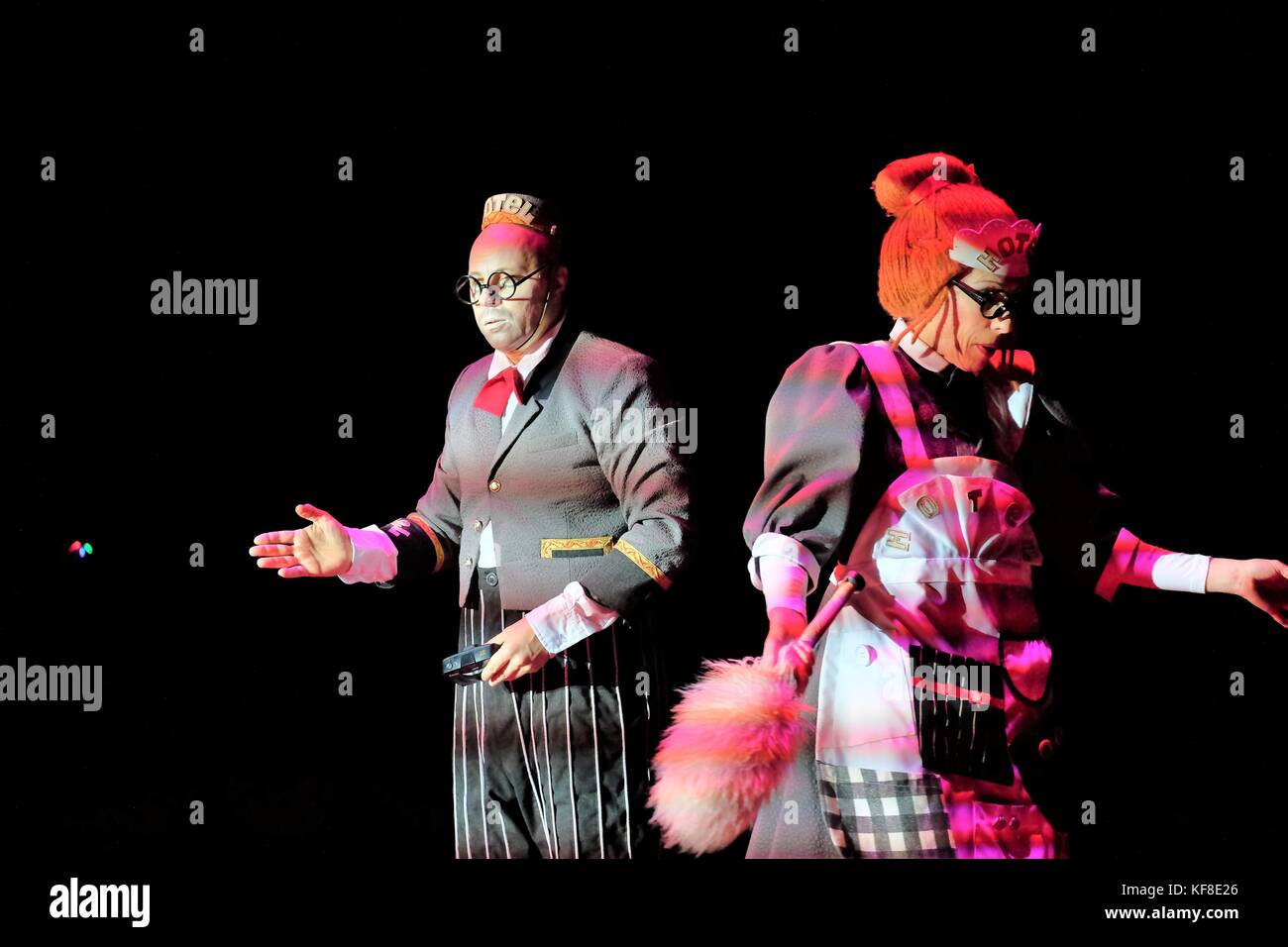 circus clown cleaners Stock Photo - Alamy