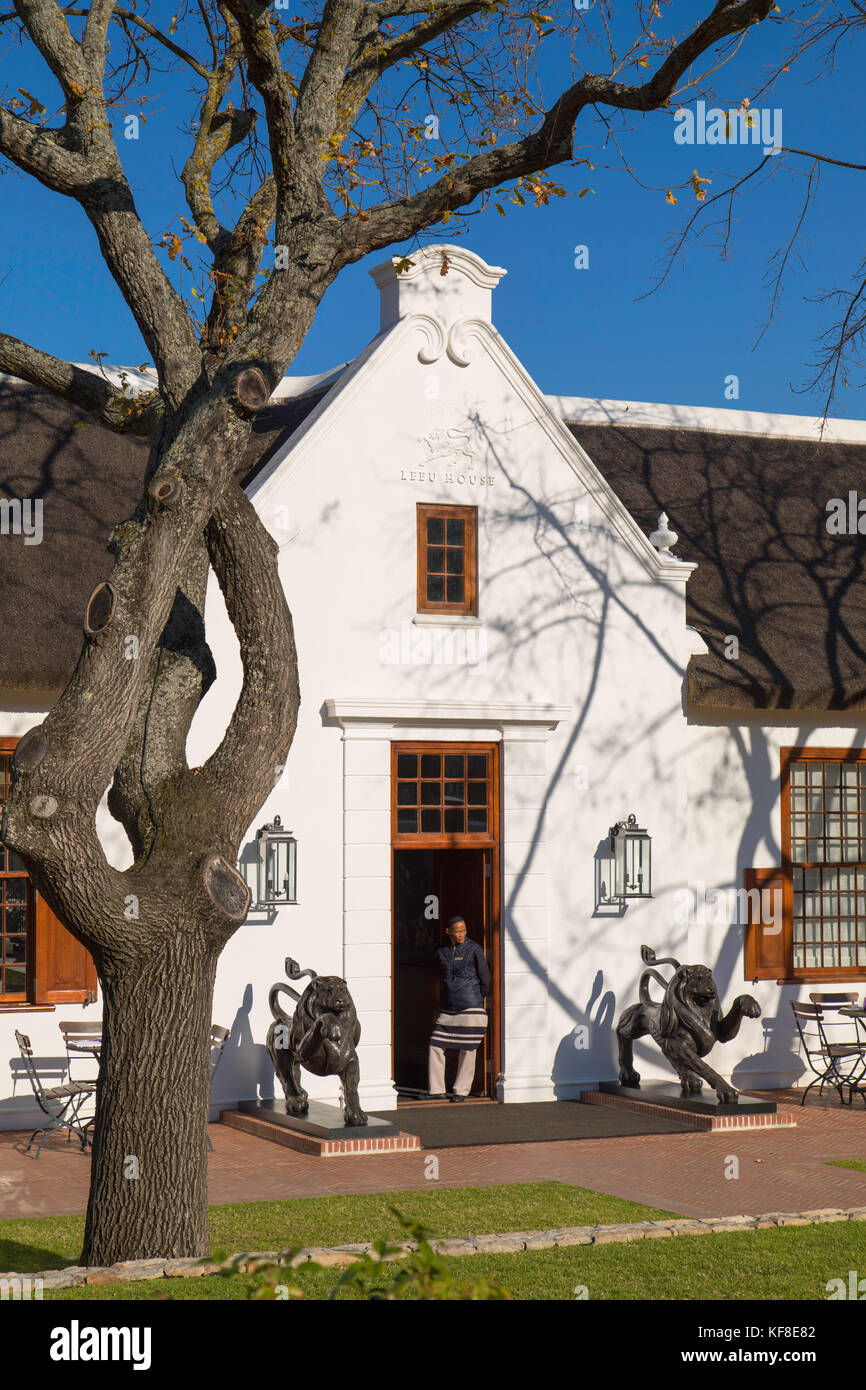 Leeu House, Franschhoek, Western Cape, South Africa Stock Photo - Alamy