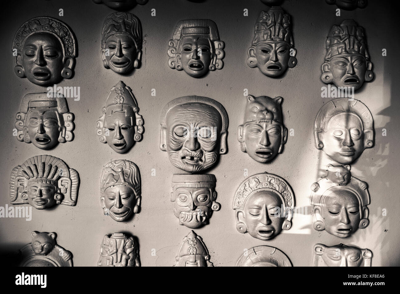 BELIZE, Punta Gorda, Toledo, one of the pieces of art hanging up inside ...