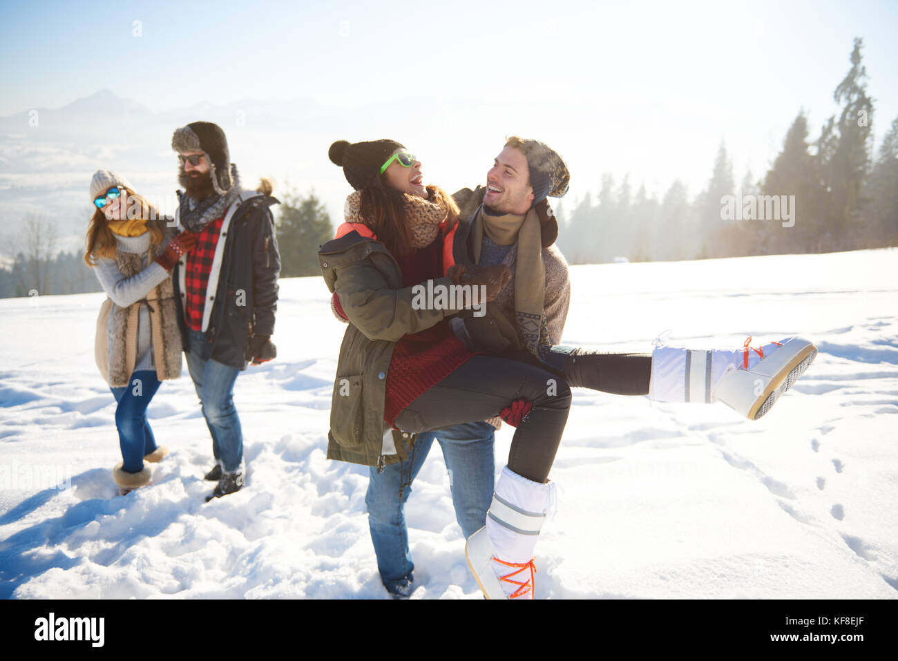 Day full of laughs and sun Stock Photo - Alamy