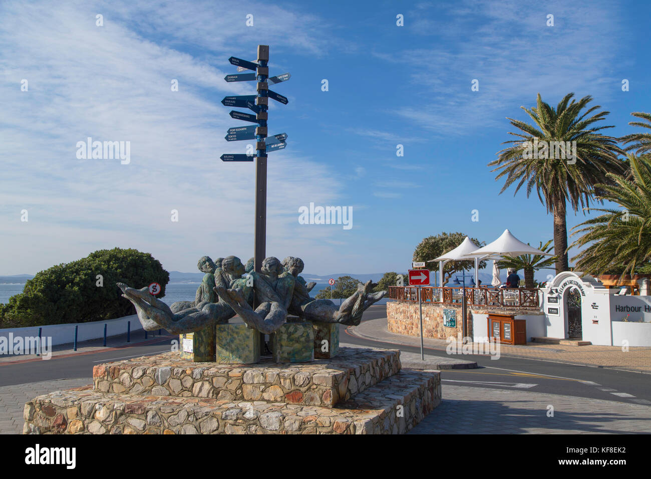 Signpost, Hermanus, Western Cape, South Africa Stock Photo - Alamy