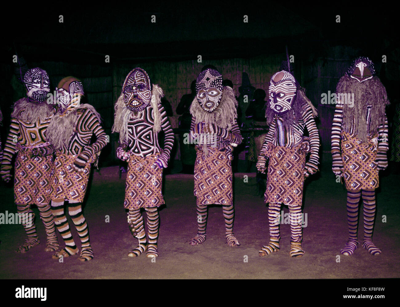 BOTSWANA, Africa, a group of indigenous men in ceremonial dress ...