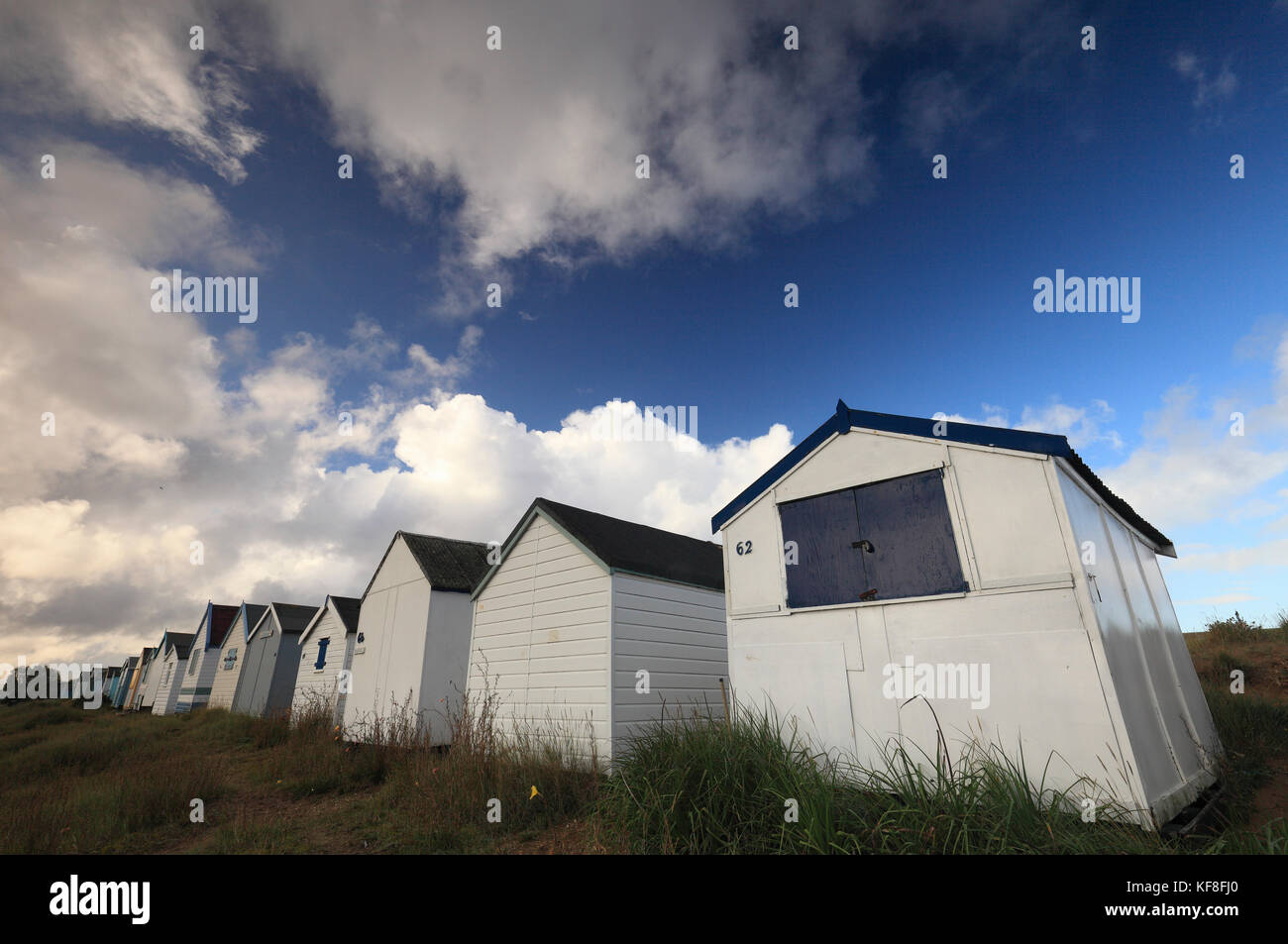 Beach huts at North Beach, Heacham, England, UK Stock Photo - Alamy