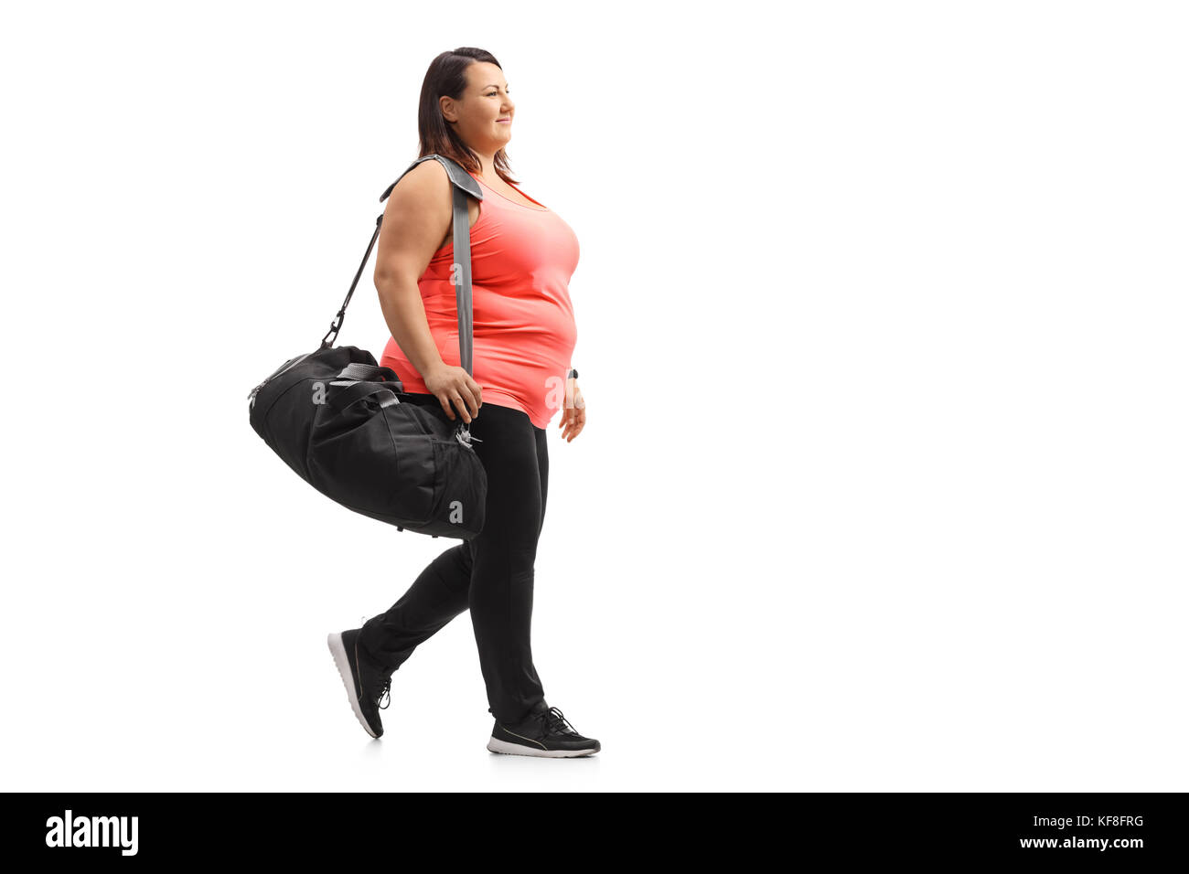 Obese fat female walking hi-res stock photography and images - Alamy