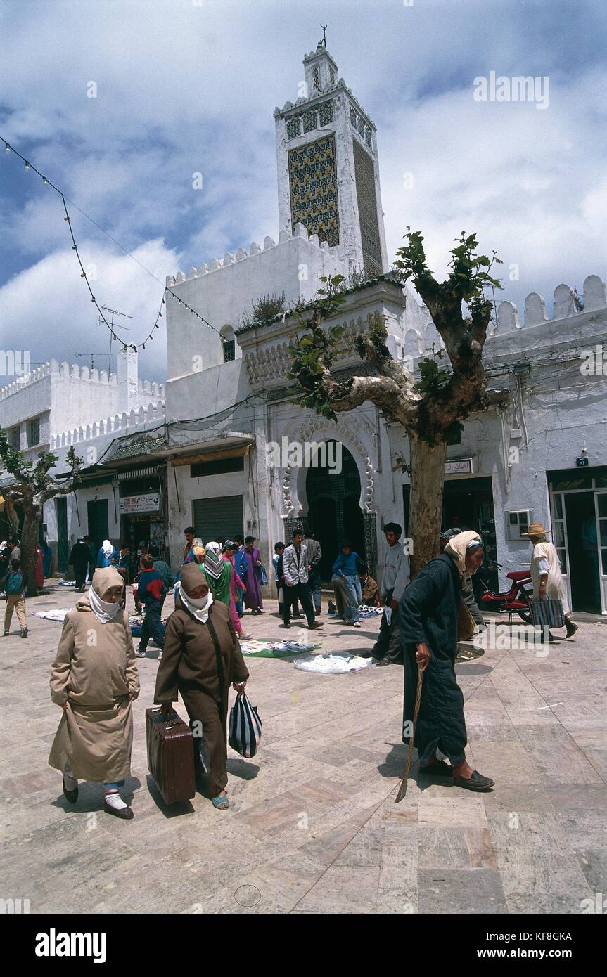 Morocco, Tetouan, Al Jala Square, Mosque Stock Photo - Alamy