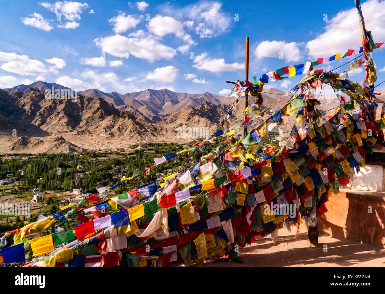 Prayer flags, Leh, Ladakh, India Stock Photo - Alamy