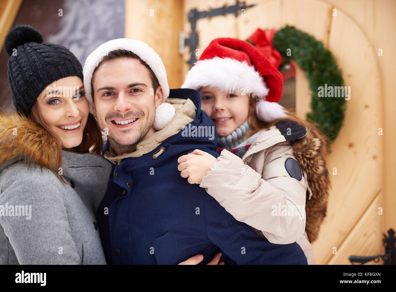 Positive scene of loving family Stock Photo - Alamy