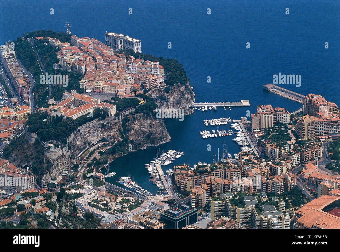 Monaco, Monaco, The Rock and the Palace Stock Photo - Alamy