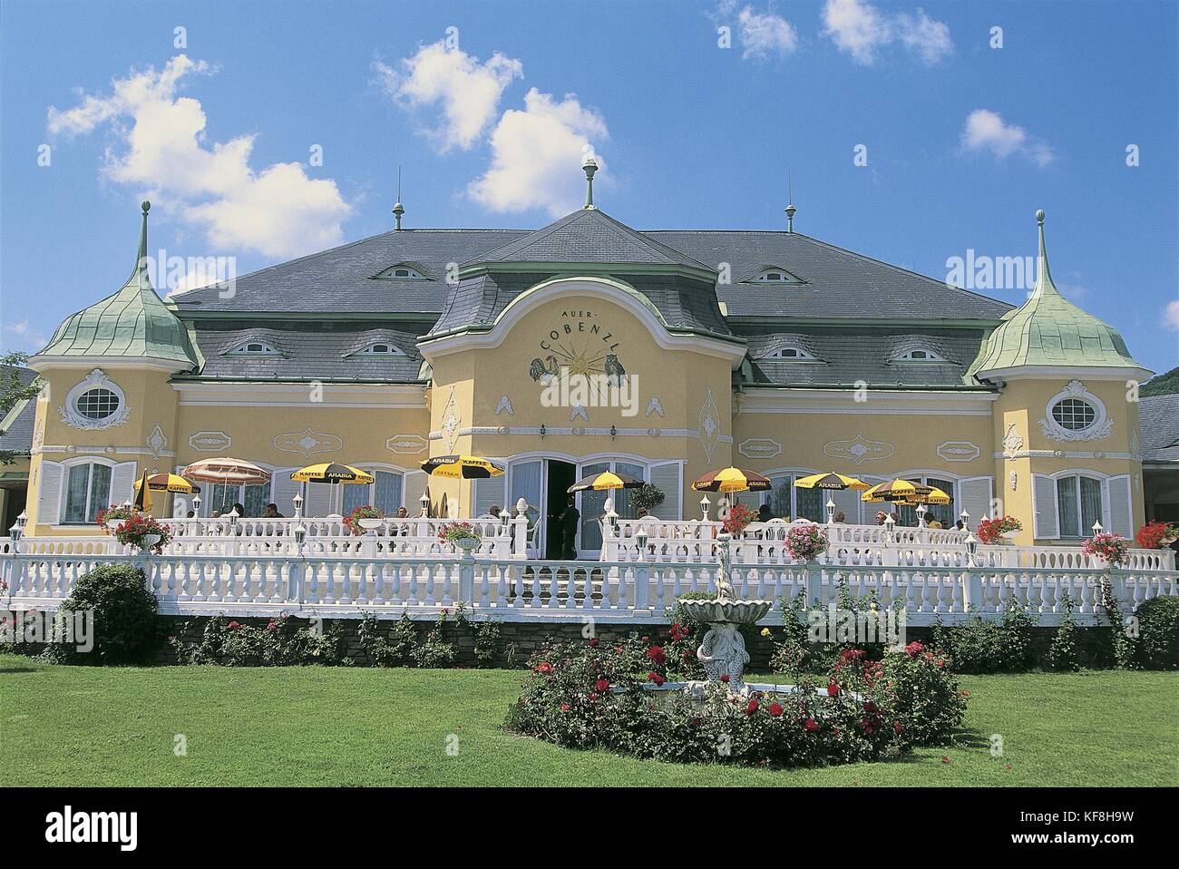 Austria, Vienna. Hotel. Panoramic terrace Stock Photo - Alamy