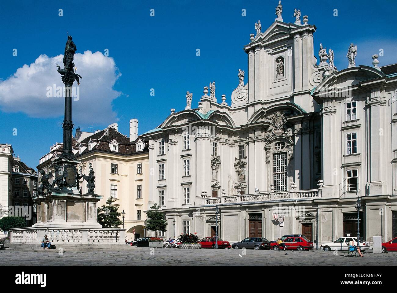 Austria, Vienna. Square Am Hof, Column of the Virgin Stock Photo - Alamy
