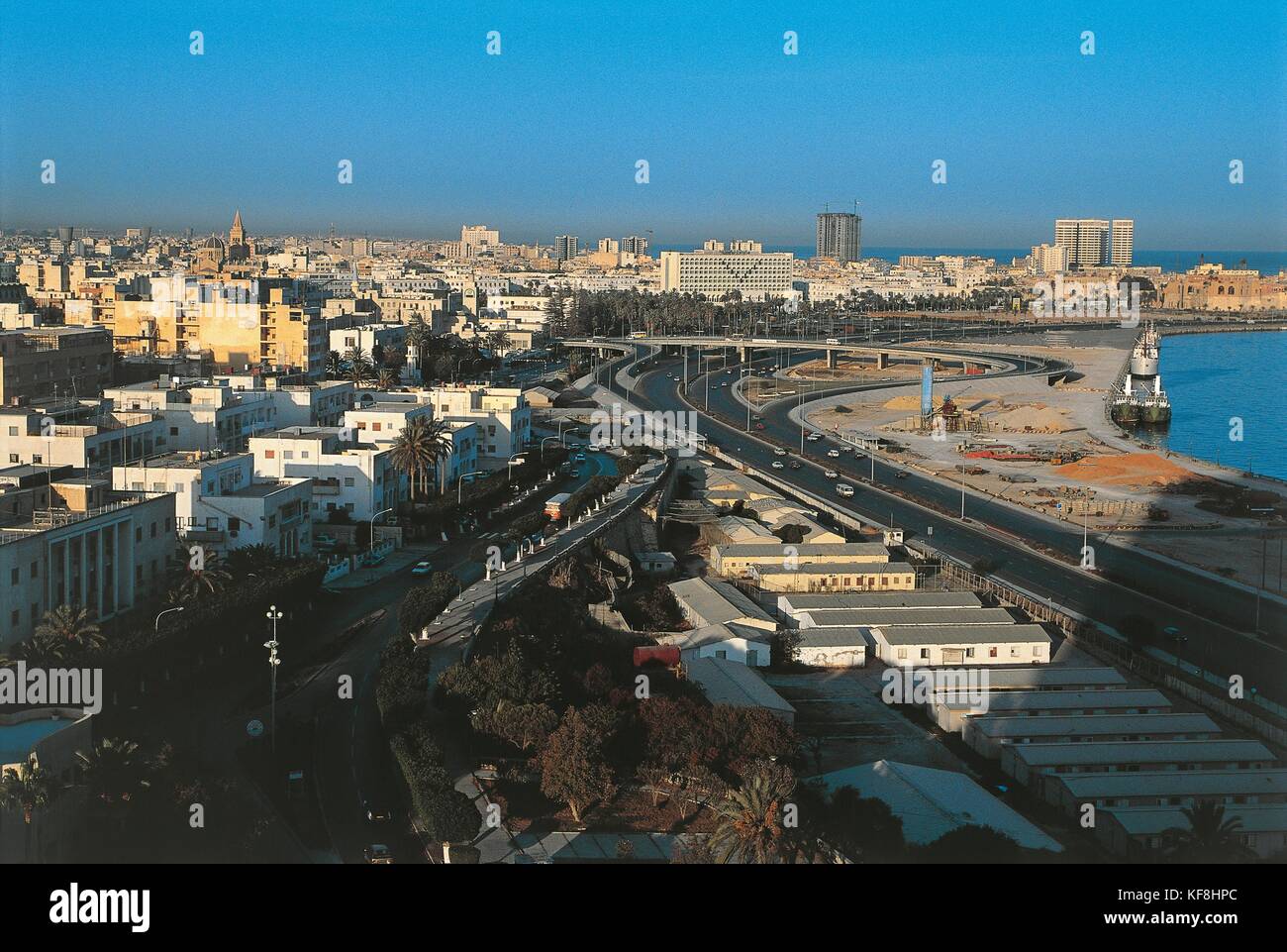 TRIPOLI Tripoli LIBYA, VIEW FROM THE CITY 'AND THE PORT Stock Photo - Alamy