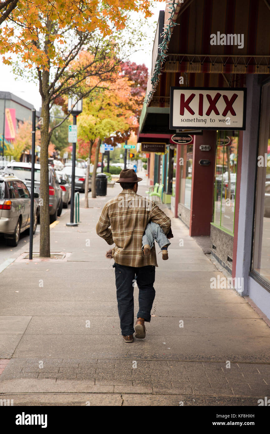 Rear man walking sidewalk architecture hi-res stock photography and ...