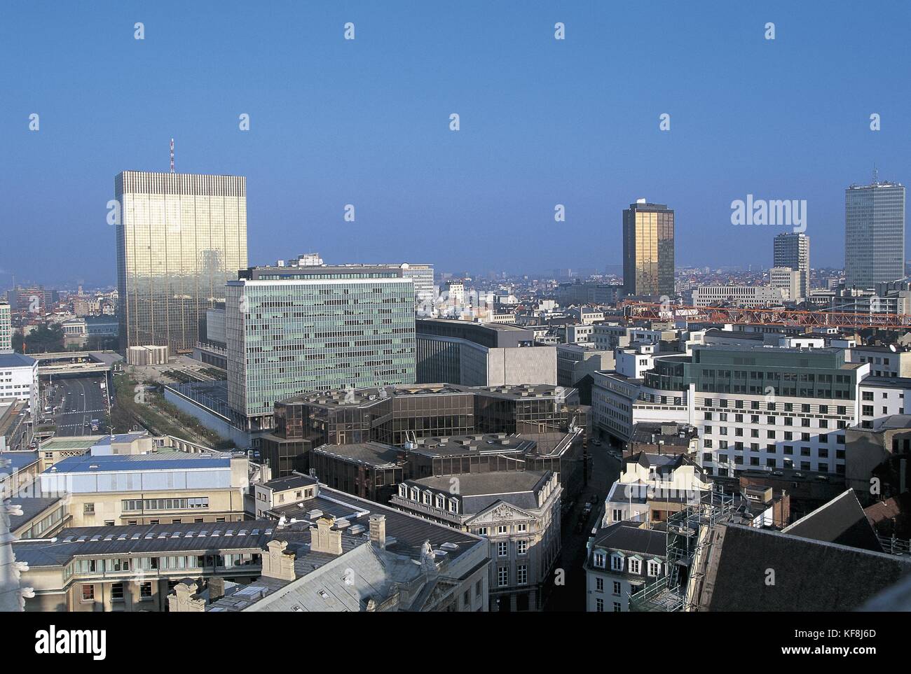 Belgium, Brussels. View of European District Stock Photo - Alamy