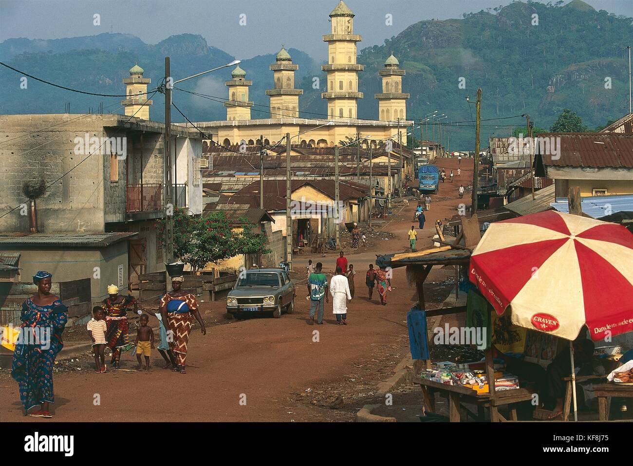 Ivory Coast, The Man mosque Stock Photo - Alamy