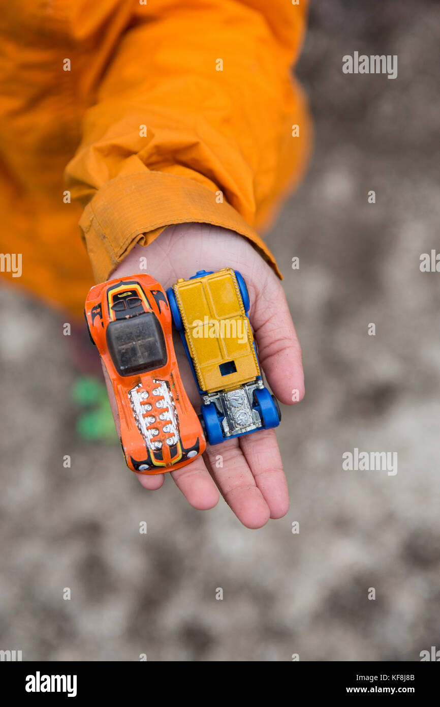 USA, Oregon, Ashland, portrait of 6 year old Christian Rego aka Buddy ...