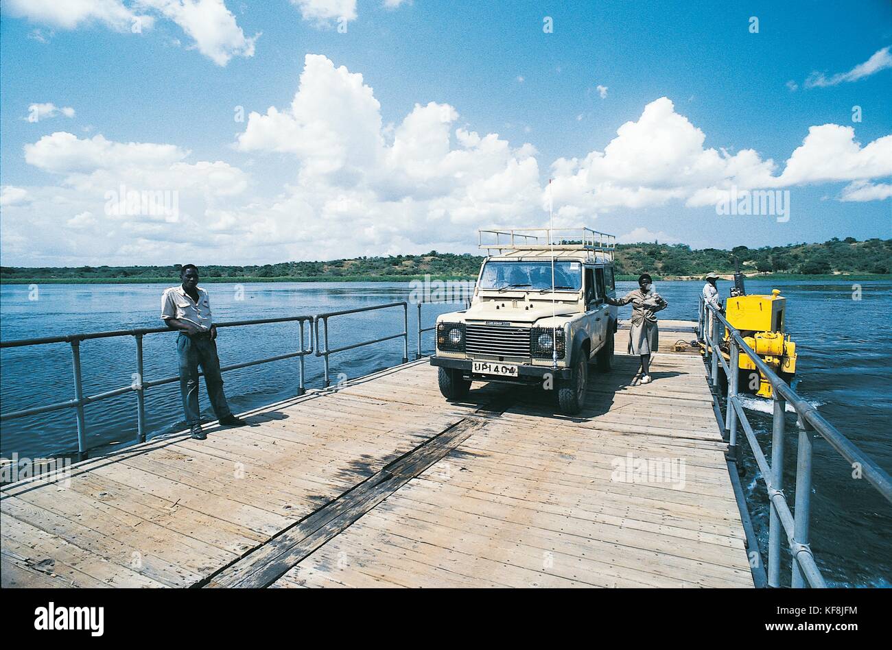 Uganda. Ferry on Lake Albert Stock Photo - Alamy
