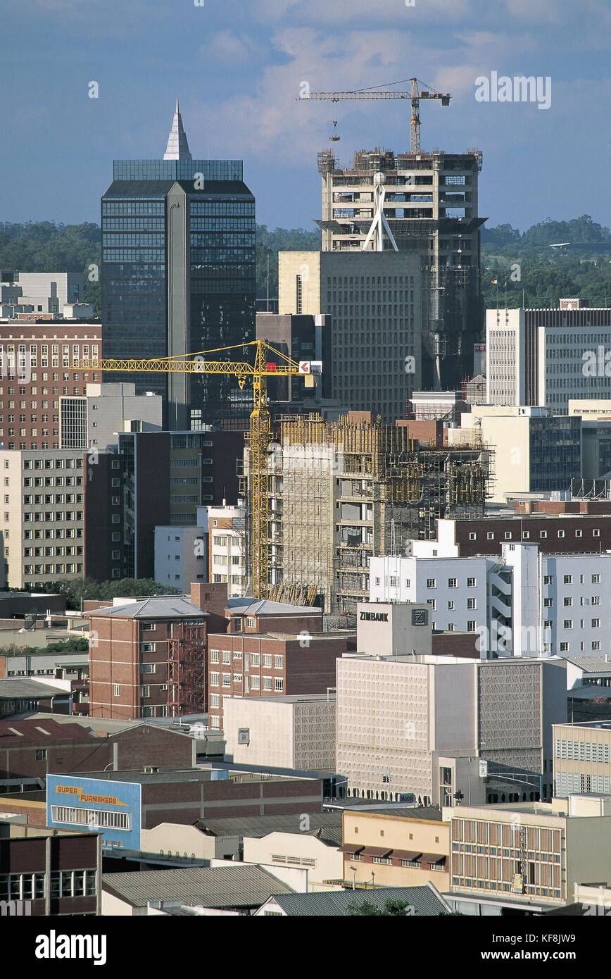 Skyscraper in a city, Harare, Zimbabwe Stock Photo - Alamy