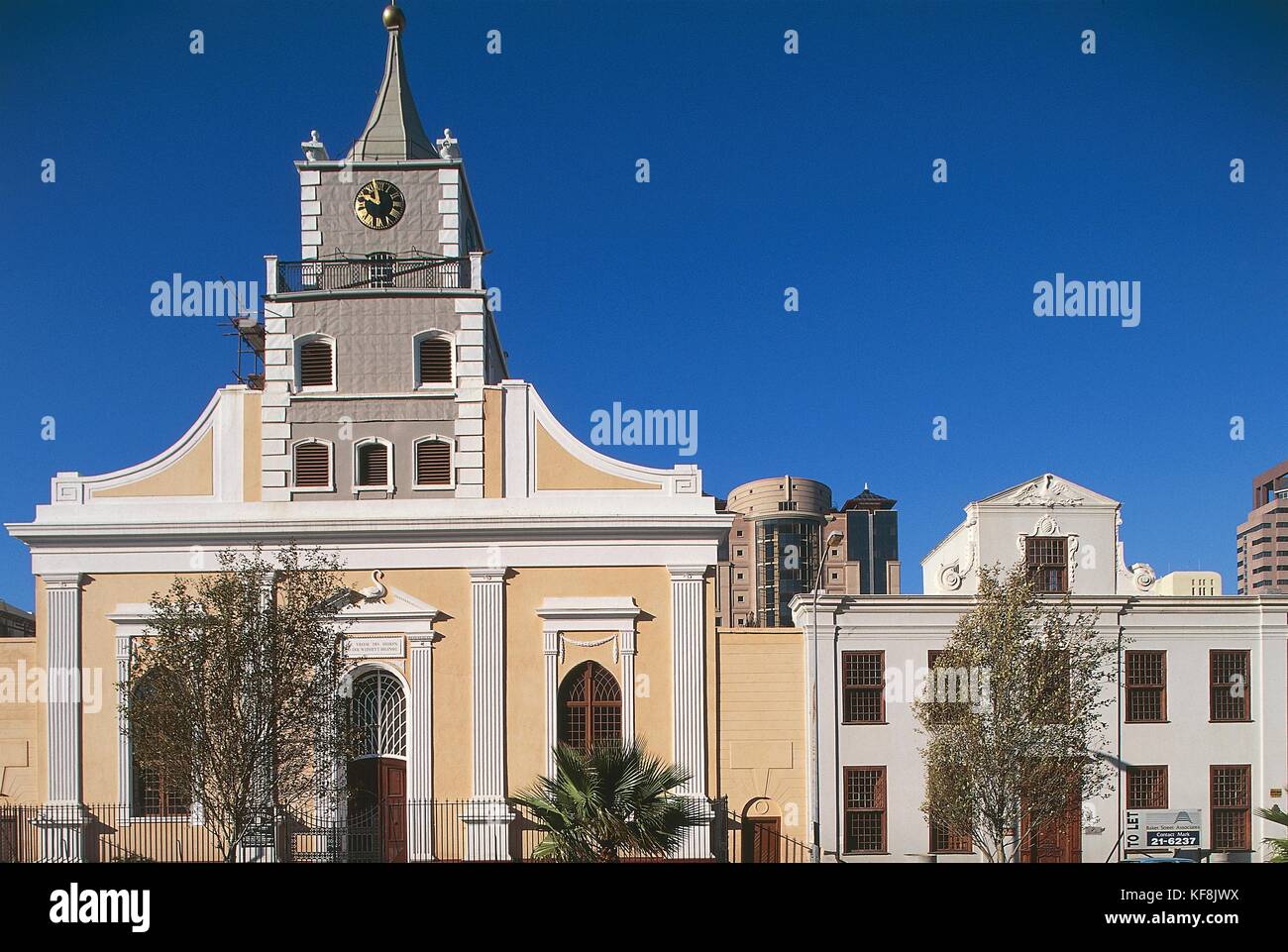 South Africa, Cape Town. Lutheran Church and the Martin Melck Stock ...