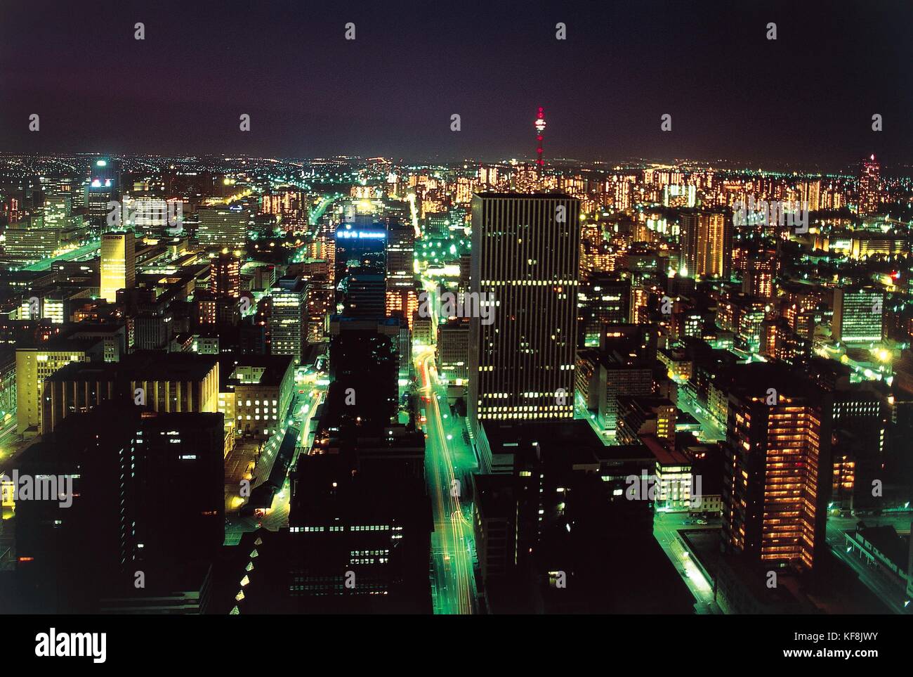 South Africa, Gauteng, Johannesburg. Night Stock Photo - Alamy