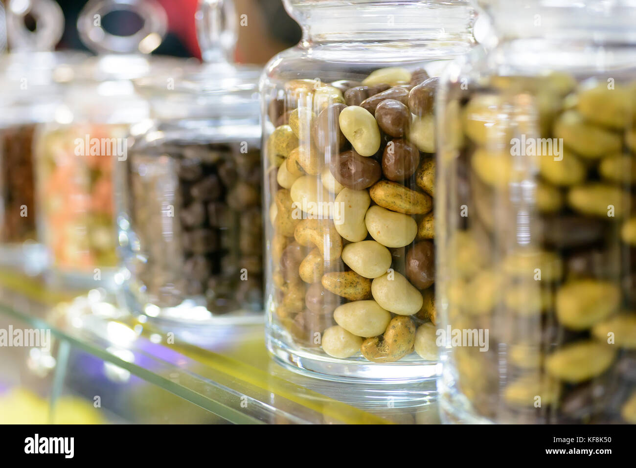 Candies in jar Stock Photo - Alamy