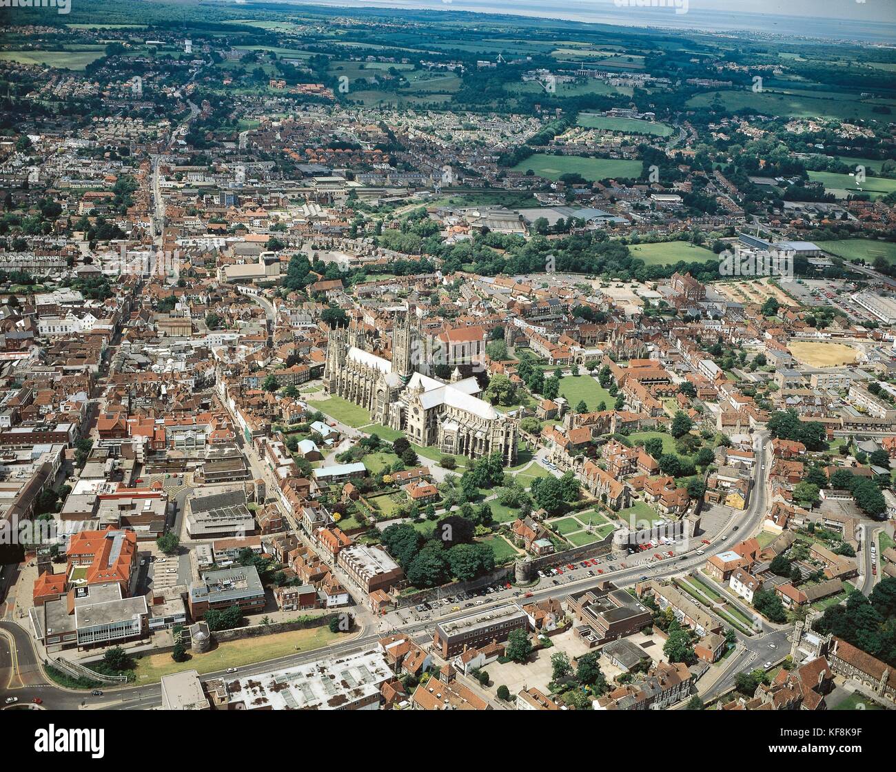 Canterbury kent aerial hi-res stock photography and images - Alamy